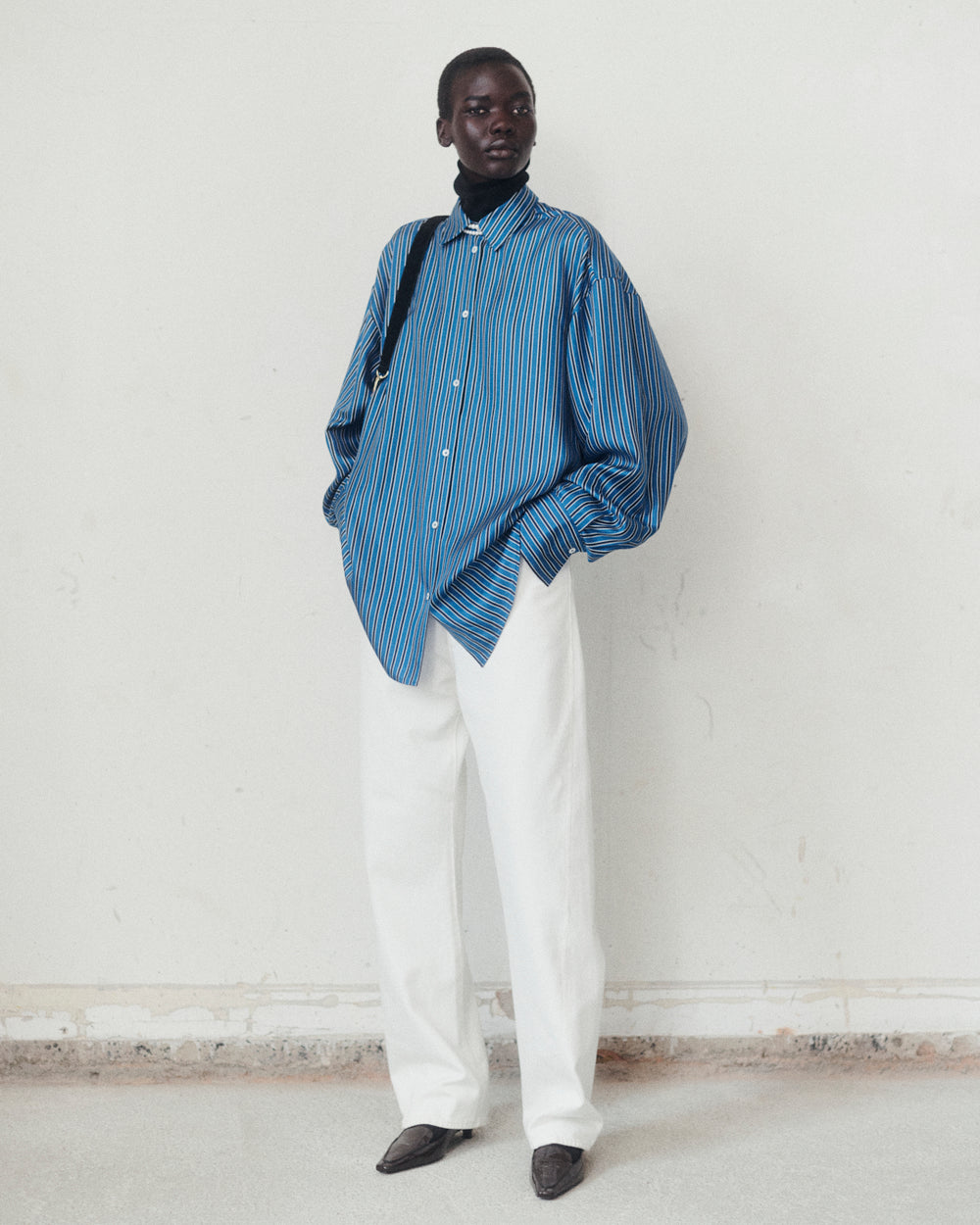 Doublé cocoon coat black – TOTEME