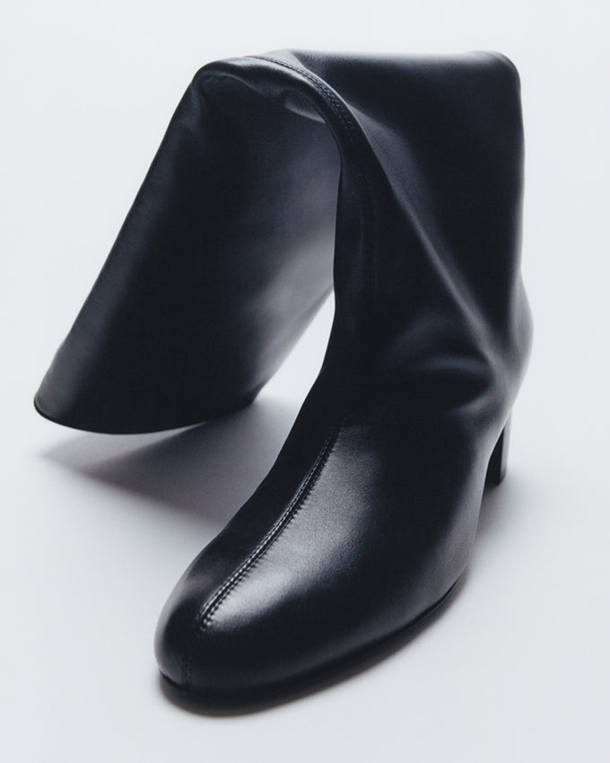 Doublé cocoon coat black – TOTEME